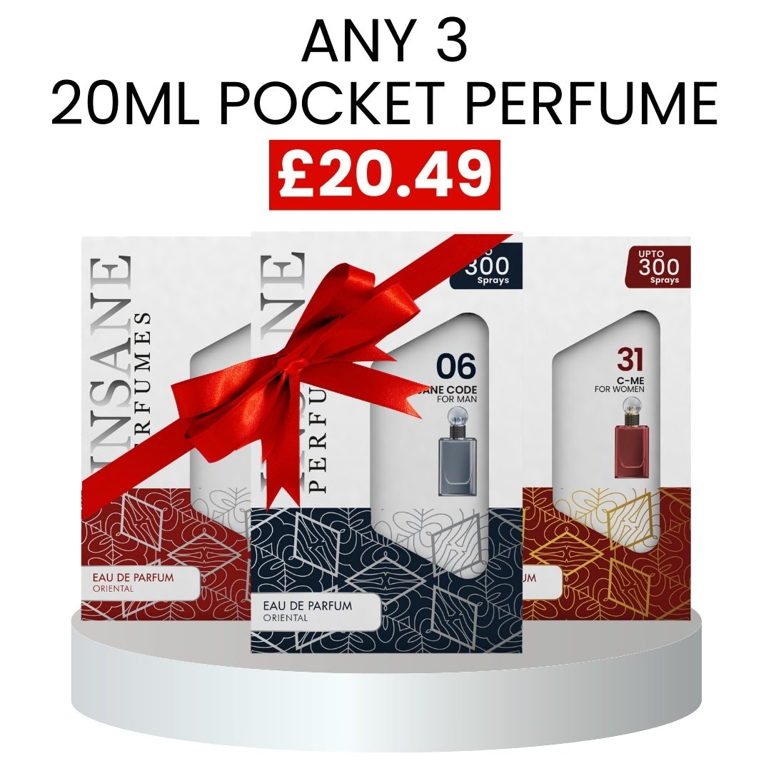 3x 20ml Pocket Perefume Bundle -Intense – INSANE PERFUMES UK