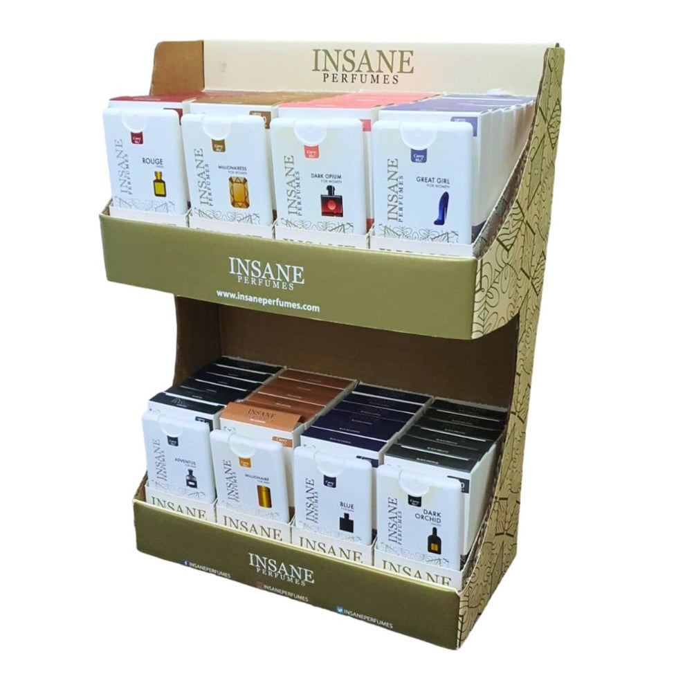 48 PIECE COUNTER TOP PERFUME STAND WITH FREE TESTERS – INSANE PERFUMES UK