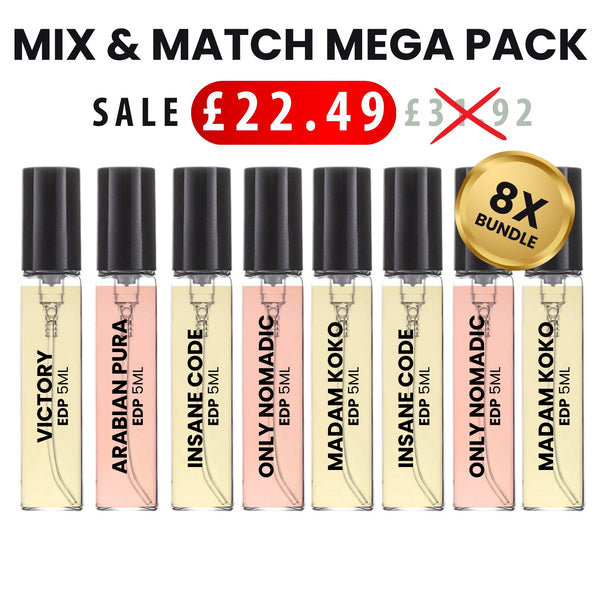 8x 5ml Intense Perfume Bundle | Discovery Set UK | Insane Perfumes UK ...
